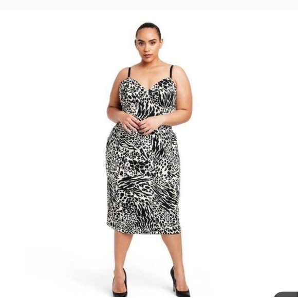 Sergio Hudson | Dresses | Sergio Hudson X Target Animal Print Midi ...